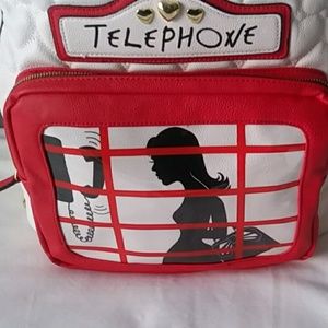 Betsey Johnson | Bags | Betsey Johnson Phone Booth Backpack | Poshmark